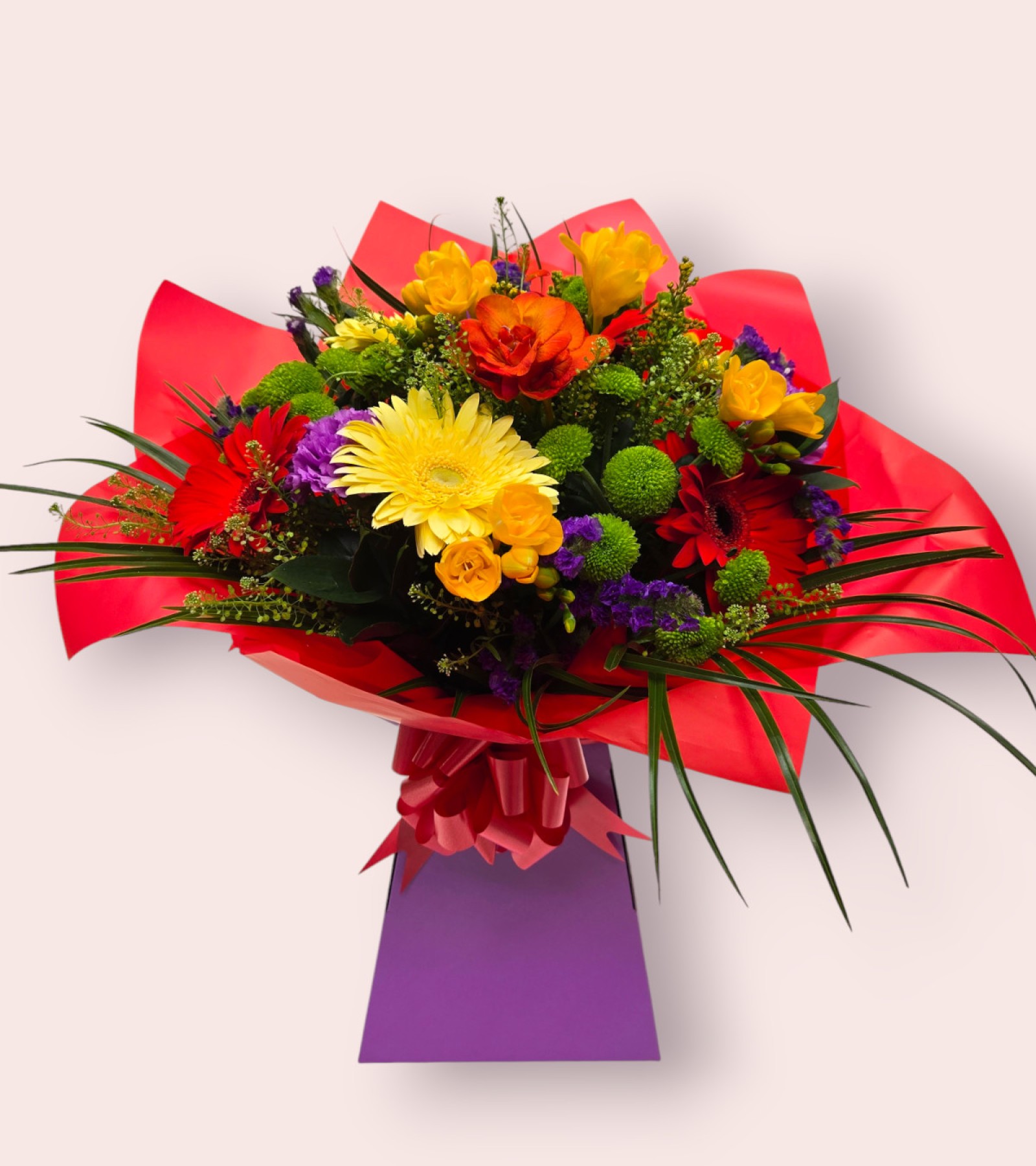 Radiant Delight Fresh Flower Arrangement by Belles Fleurs